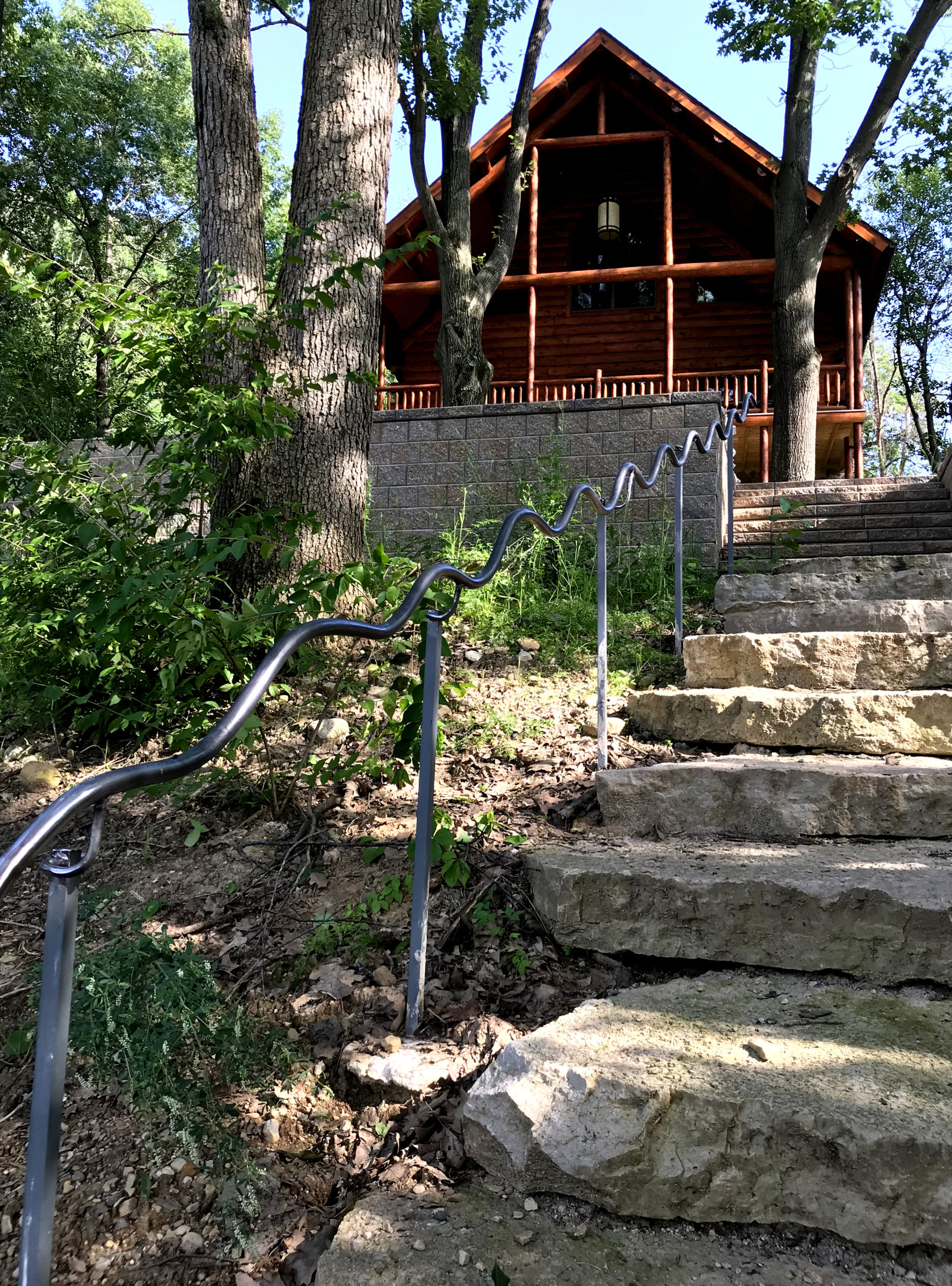Looking for custom Rustic wave handrails? | Signature Metal Works