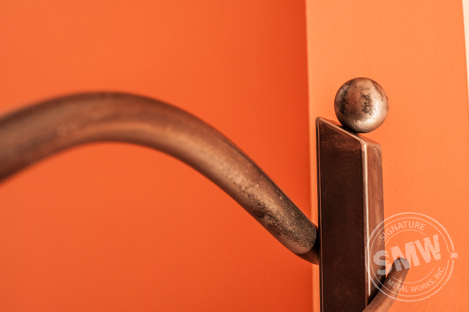 Custom Artistic Residential Railing in Wilmette | Signature Metal Works