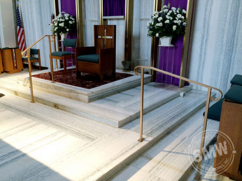 Handrails for Church in Northfield | Signature Metal Works