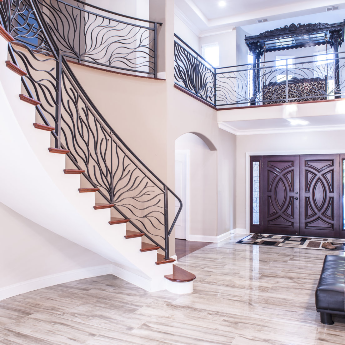 Art Deco Custom wrought iron railings for your home & business ...