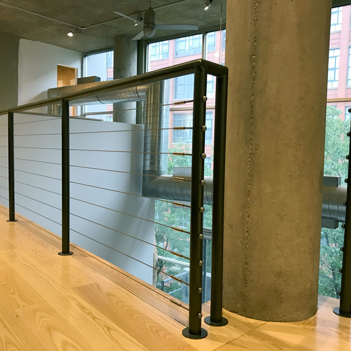 Looking for custom Urban Modern residential horizontal bar type railing ...