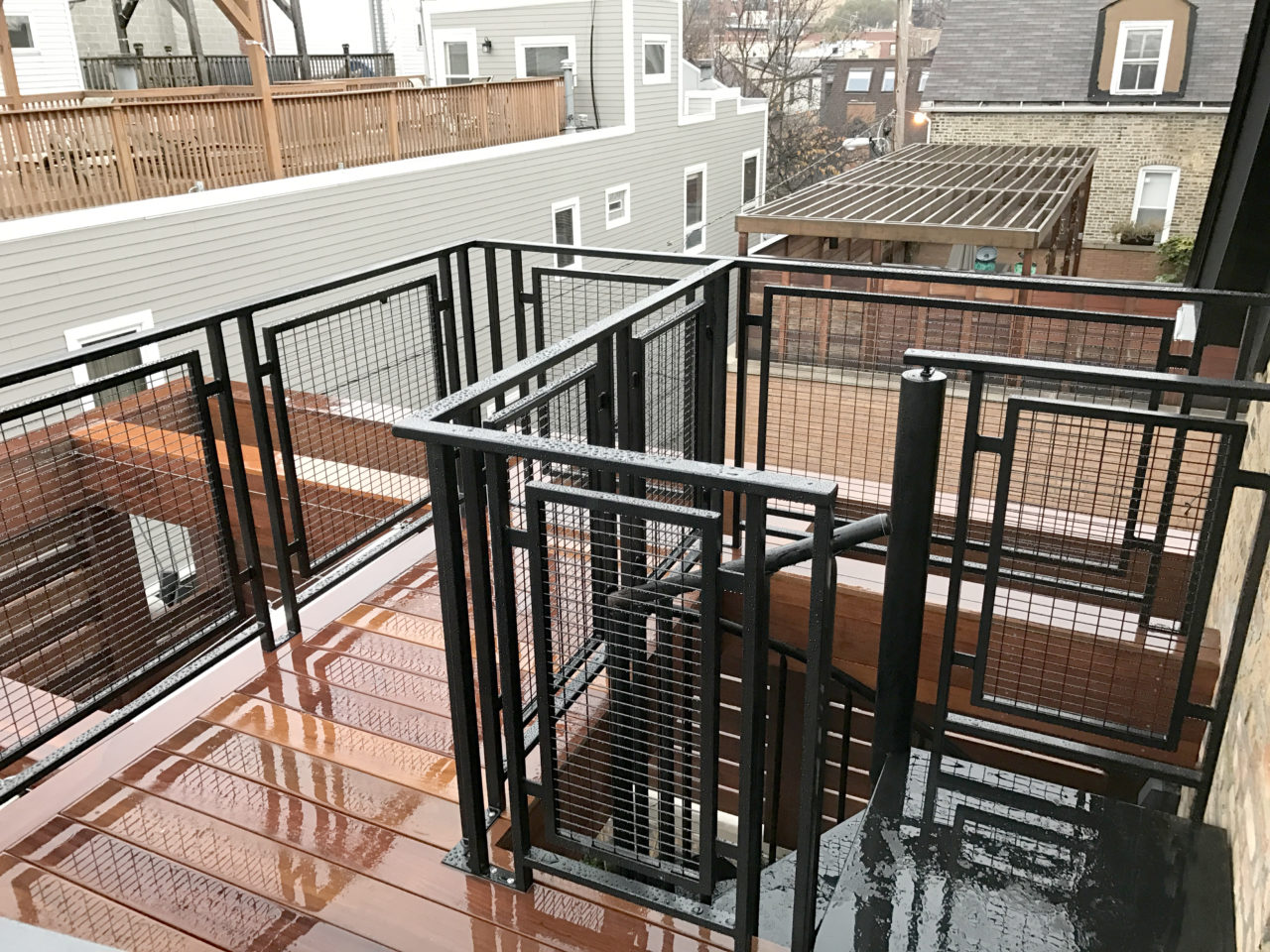 Looking for custom Industrial residential wiremesh railing? | Signature ...
