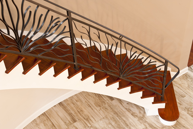 Looking for custom Art Deco residential tree railing? | Signature Metal ...