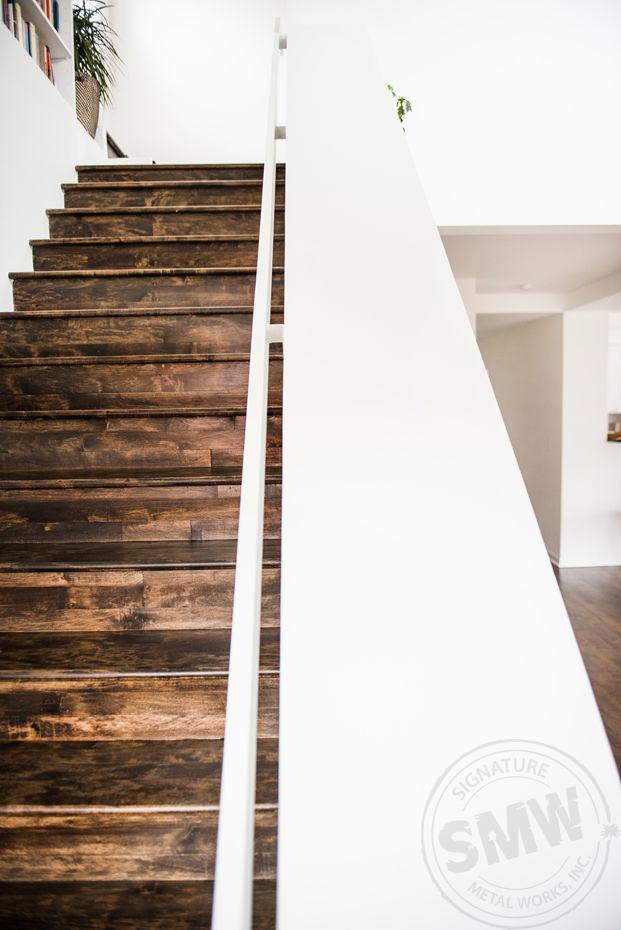 Looking for custom Minimalist flat handrails? | Signature Metal Works