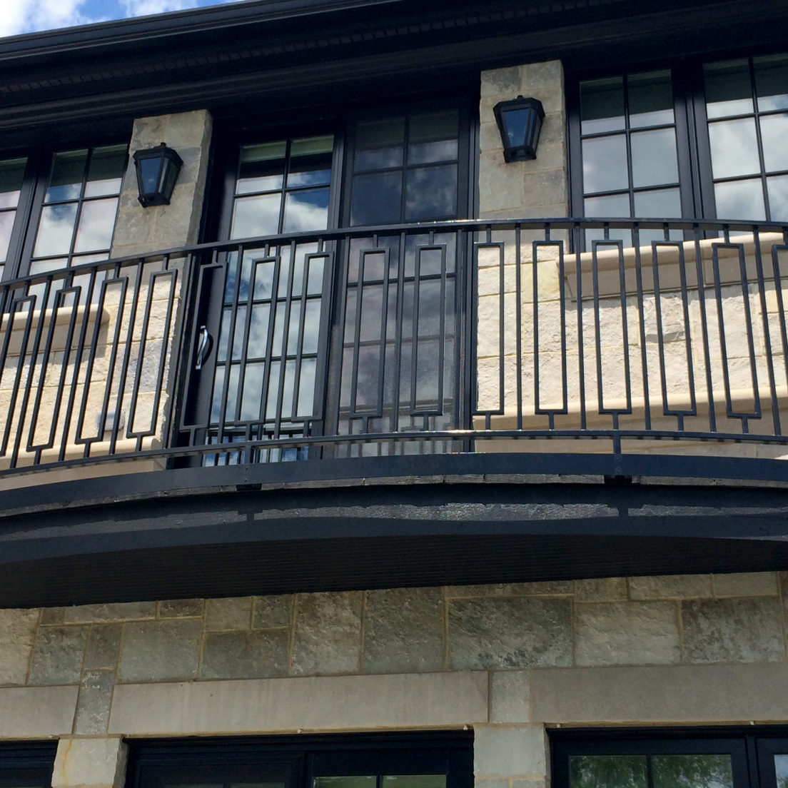 Powder Coated Custom wrought iron balconies for your home and business ...
