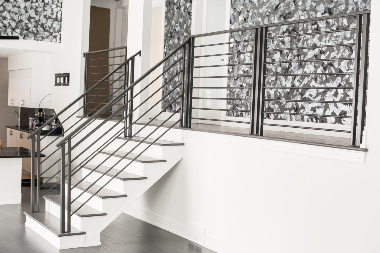 Looking for custom Urban Modern residential horizontal bar type railing ...