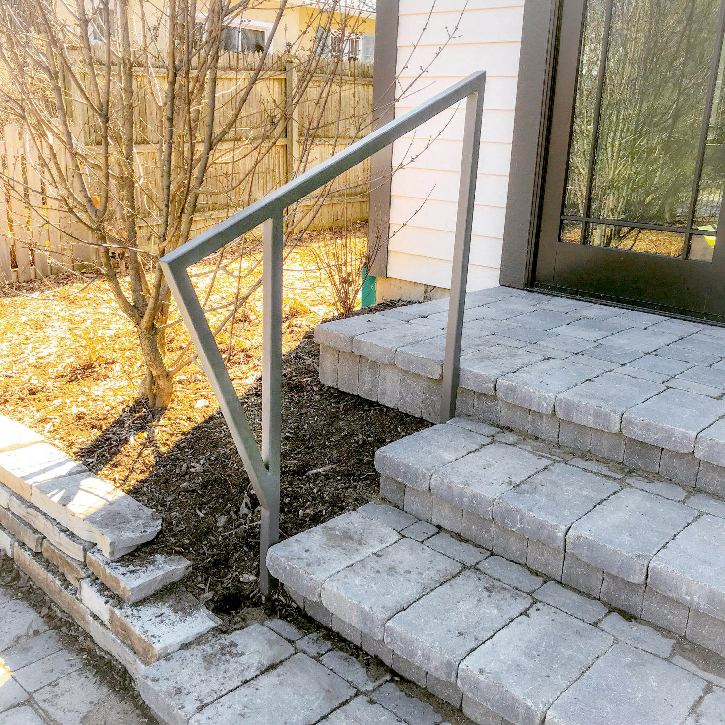 Anodized bronze Custom metal handrails for your home & business ...