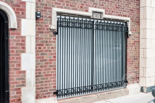 Custom wrought iron window guards for a home in Window Guards in ...