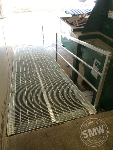 Commercial Galvanized Ramp with Bar Grating in River North | Signature ...