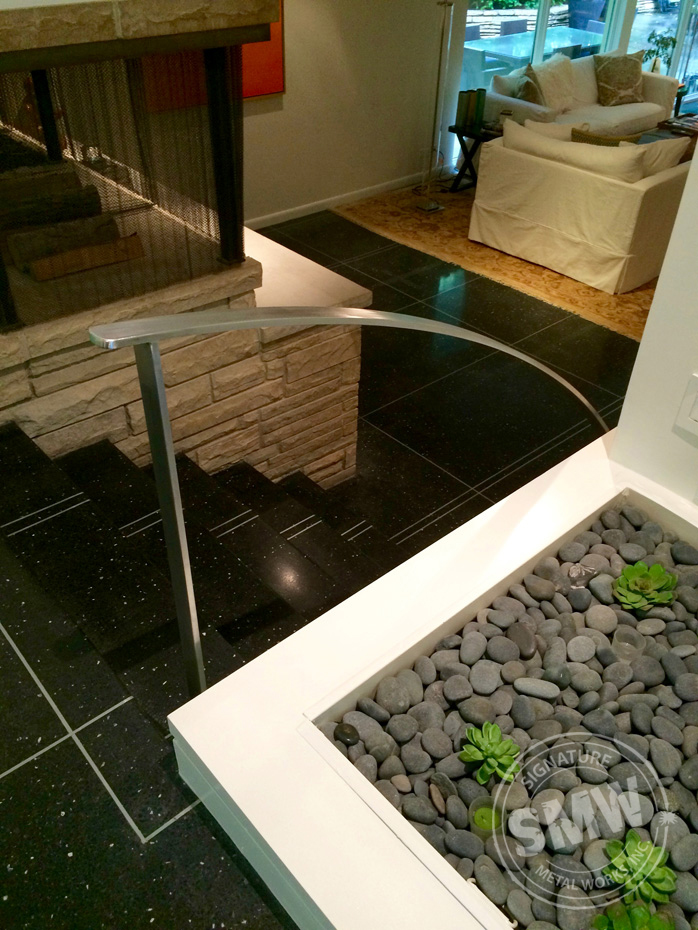Custom Modern Handrail in Highland Park | Signature Metal Works