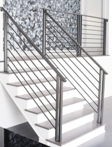Looking for custom Urban Modern residential horizontal bar type railing ...