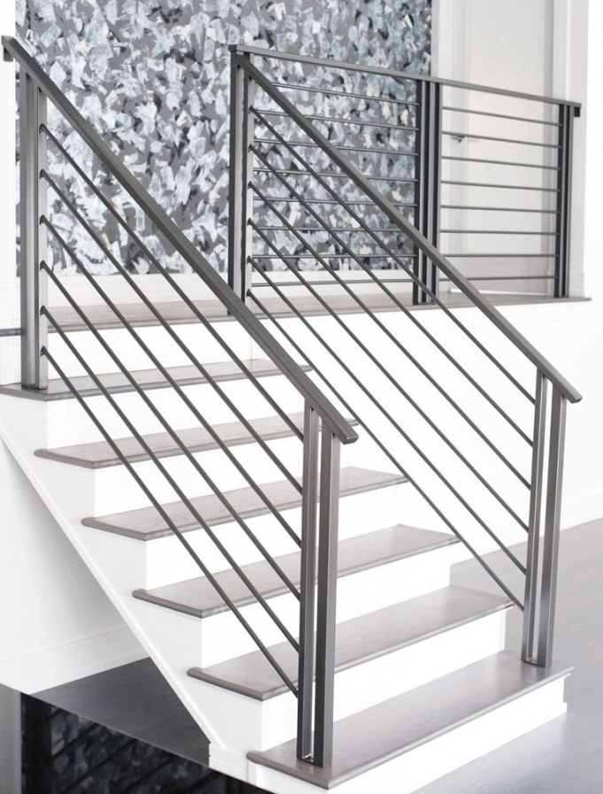 Looking for custom Urban Modern residential horizontal bar type railing ...