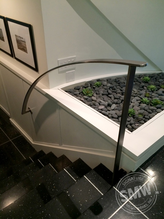 Custom Modern Handrail in Highland Park | Signature Metal Works