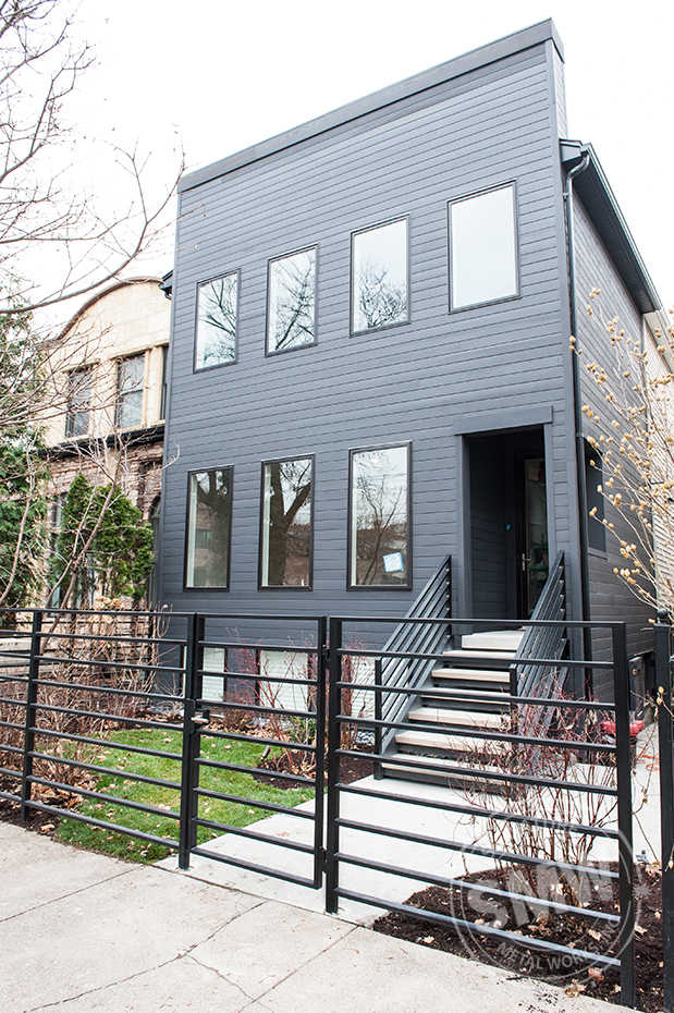 Looking for custom Mid-Century Modern open riser straight stairs ...