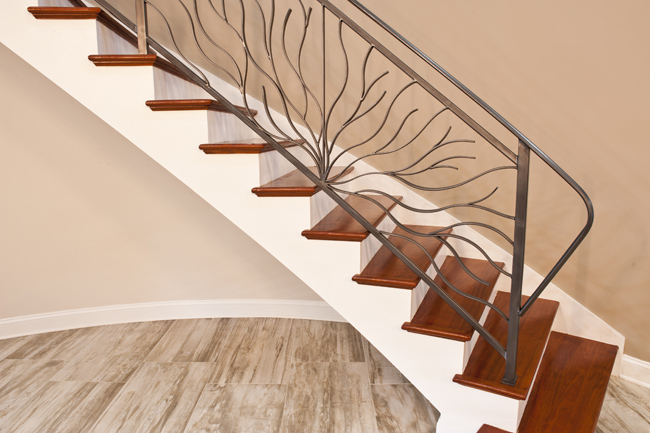Looking for custom Art Deco residential tree railing? | Signature Metal ...