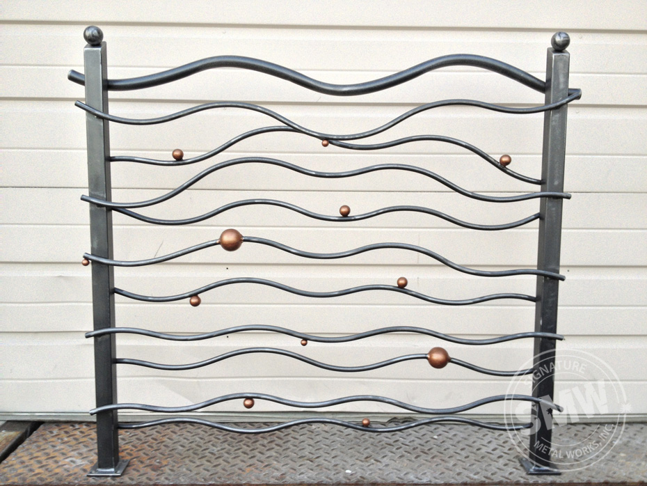 Custom Artistic Residential Railing in Wilmette | Signature Metal Works